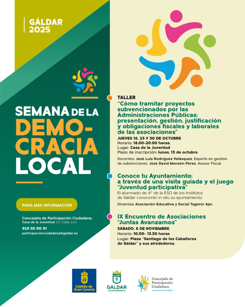 Gáldar celebra la Semana de la Democracia Local 2025