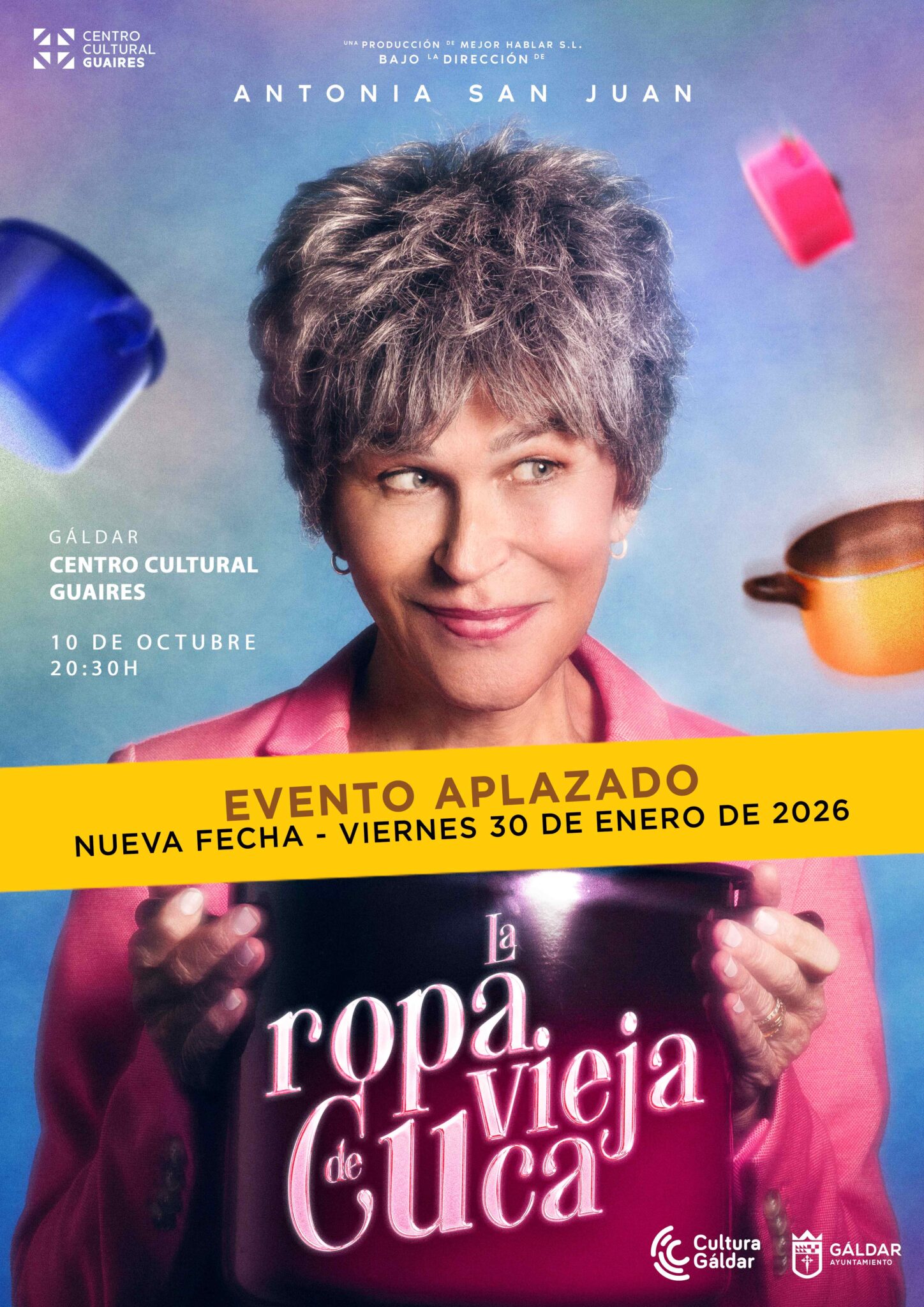 Aplazada para el 30 de enero la función teatral de Antonia San Juan ...